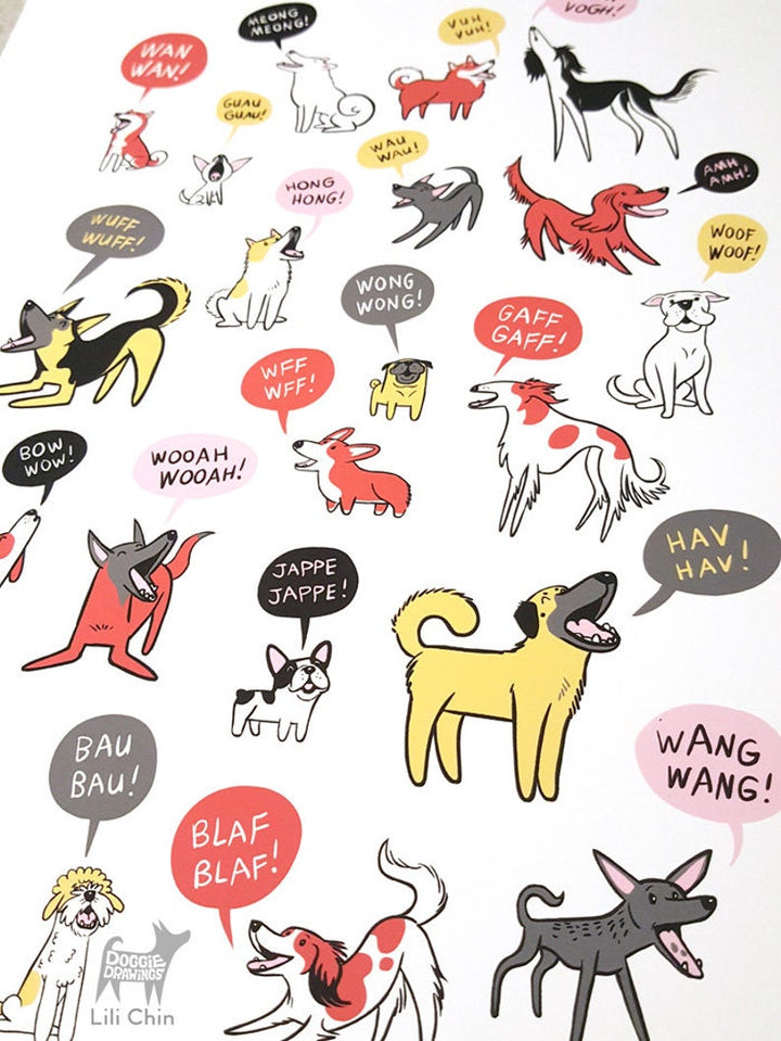 Dogs Collection | Lili Chin | Doggie Drawings – Lili Chin Art Inc