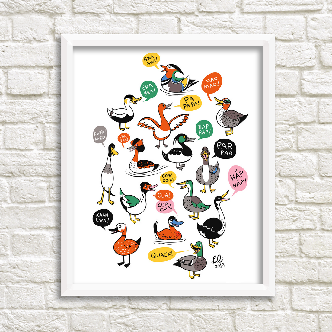 QUACKING DUCKS print – Lili Chin Art Inc