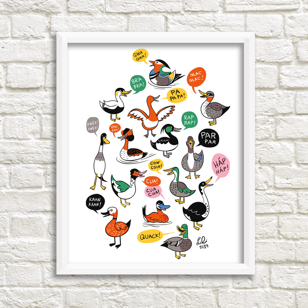 QUACKING DUCKS print – Lili Chin Art Inc